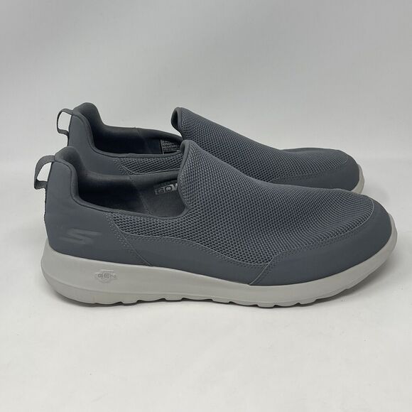 Skechers | Shoes | Skechers Go Walk Max Shoes Mens 9 Gray Mesh Slip On ...